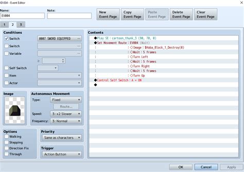 Making An Action Button Triggered Event Run Parallel Rpg Maker Forums