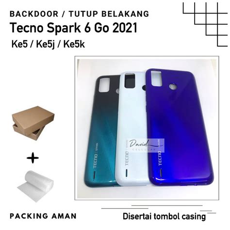 Jual BACKDOOR TECNO SPARK 6 GO 2021 KE5 KE5J KE5K TUTUP BELAKANG Shopee Indonesia