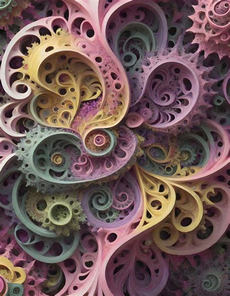 Abstract Texture With Intricate Swirling Patterns Generative Ai Stock Illustration