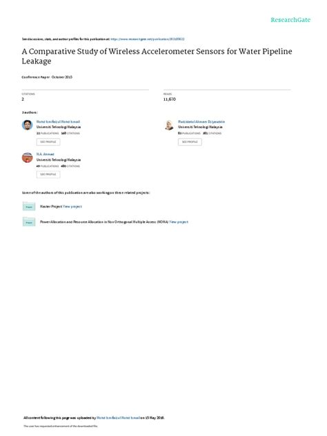 A Comparative Study Of Wireless Accelerometer Sensors For Water