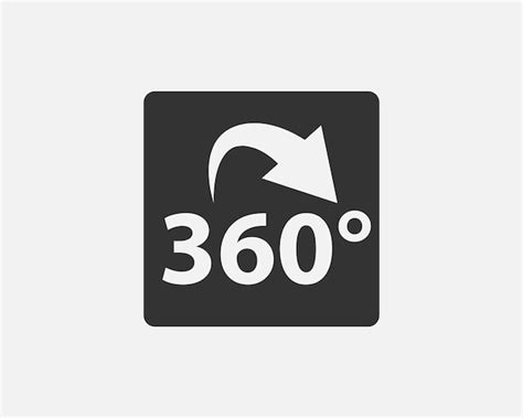 Premium Vector 360 Degree View Vector Icon