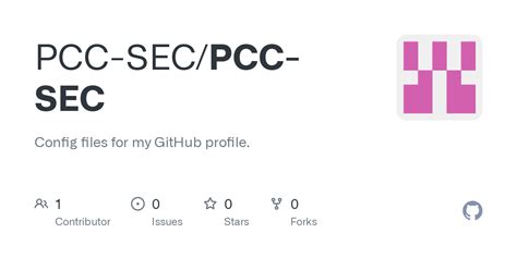 Github Pcc Secpcc Sec Config Files For My Github Profile
