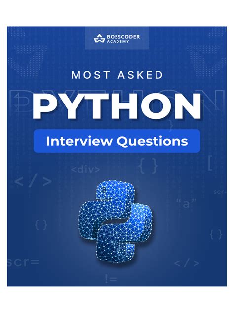 Python Interview Pdf