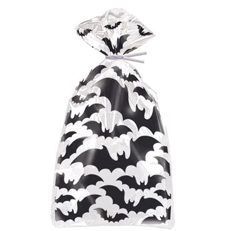 Black Bats Halloween Cello Bags 20pk Go International Uk
