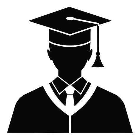 졸업 로고 디자인 터 일러스트레이션 프리미엄 Ai 생성 벡터