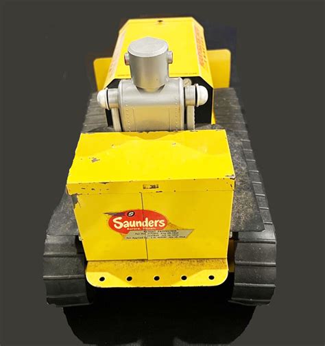 Saunders Toy Co Marvelous Mike Robot Driving A Tractor Antique Toys