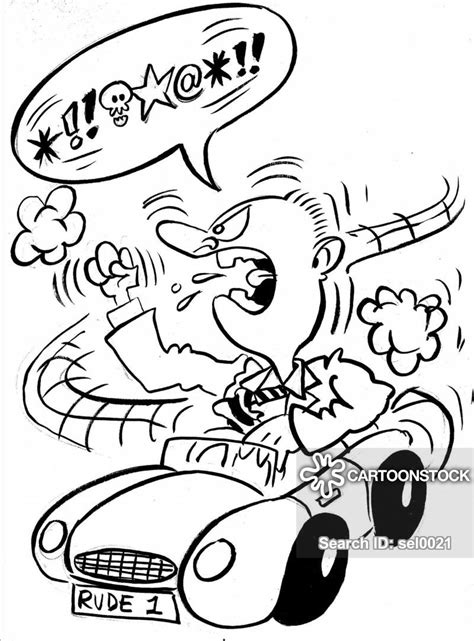 Angry Driver Cartoons And Comics Funny Pictures From Cartoonstock