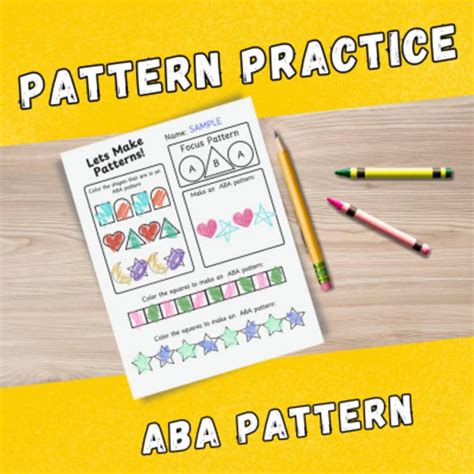 Pattern Practice Aba Pattern By Best Teaching Aids And Games Tpt