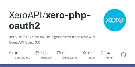 Github Xeroapixero Php Oauth2 Xero Php Sdk For Oauth 2 Generated From Xero Api Openapi Spec 30