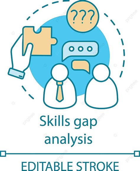 Skills Gap Analysis Concept Icon Analysis Corporate Skills Vector