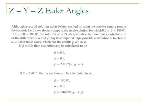 Ppt Transformations And Euler Angles Powerpoint Presentation Free Download Id4088900