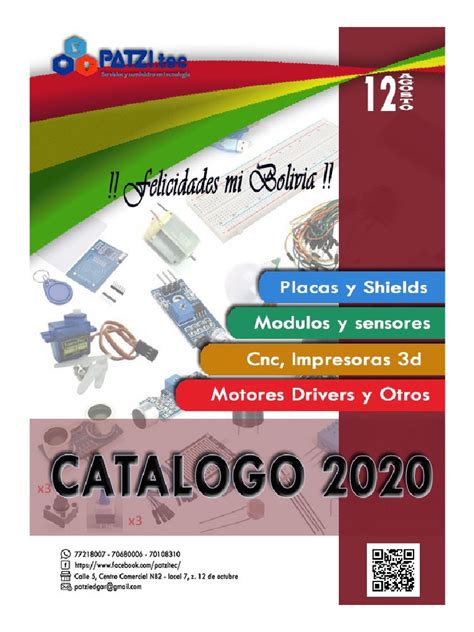 Catalogo Agosto Patzitec Pdf Pdf Gsm Arduino