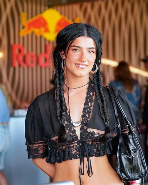 Charli D Amelio S Coachella Style Sheer Lace Western Edge