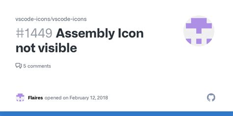 Assembly Icon Not Visible Issue Vscode Icons Vscode Icons Github