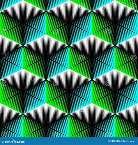 Seamless Cube Pattern Abstract Wrapping Background Stock Vector Illustration Of Line Regular