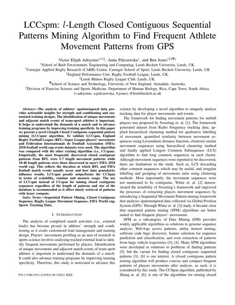 Pdf Lccspm L Length Closed Contiguous Sequential Patterns Mining Algorithm To Find Frequent
