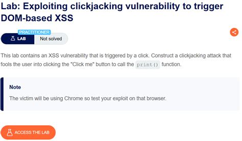 Exploiting Clickjacking Vulnerability To Trigger Dom Based Xss Writeup