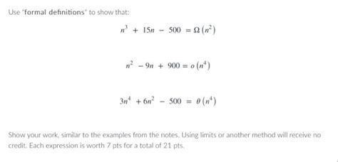 Solved Use Formal Definitions To Show That