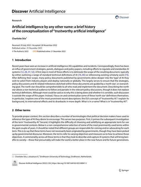 Solution Artificial Intelligence By Any Other Name A Brief History Of The Conceptualization Of