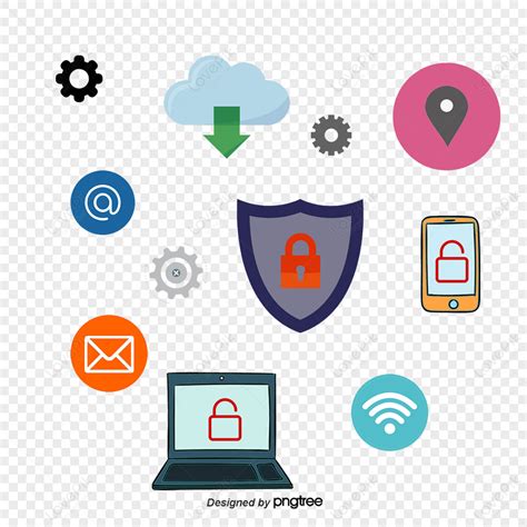 인터넷 정보 일러스트 보안 포스터 포스트 방패 Png 일러스트 무료 다운로드 Lovepik