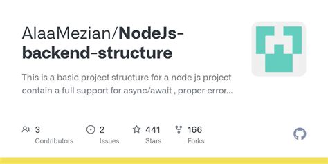 I Created A Back End Structure For Node Js And I Would Like To Share It