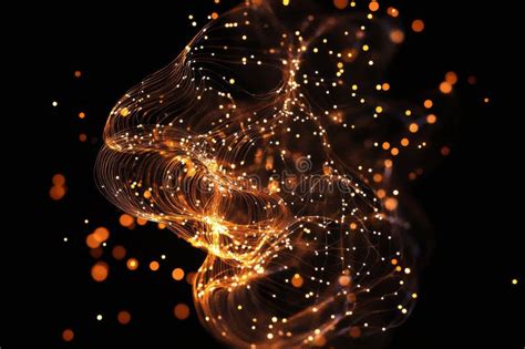 A 3d Design Featuring A Glowing Interconnected Network Of Lines And