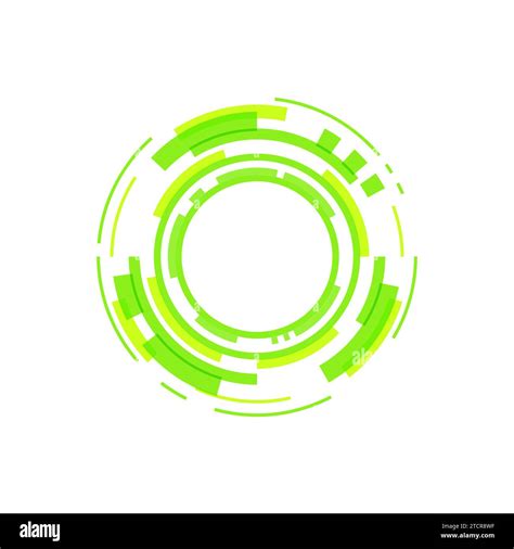 Hud Virtual Circle Technology Background Abstract Digital Circle Technology Ui Futuristic Stock