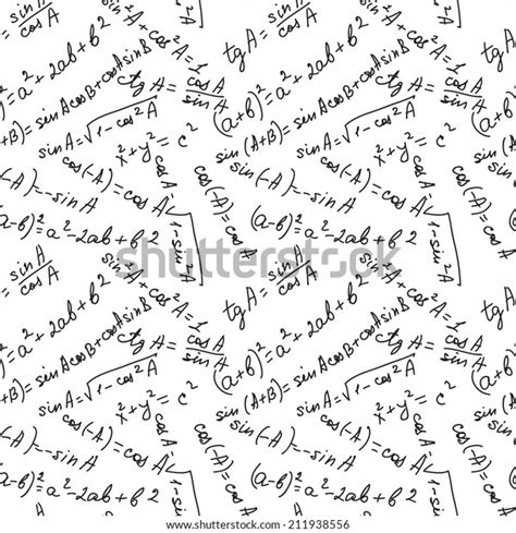 Math Seamless Pattern Black White Stock Vector Royalty Free Shutterstock