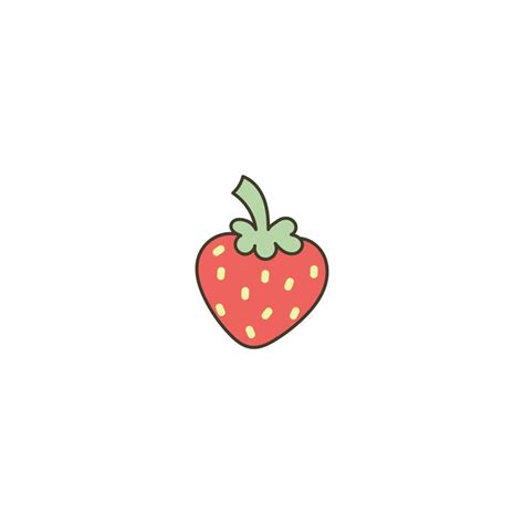 Cute Kawaii Strawberry In 2024 Strawberry Drawing Strawberry Art Cute Strawberry