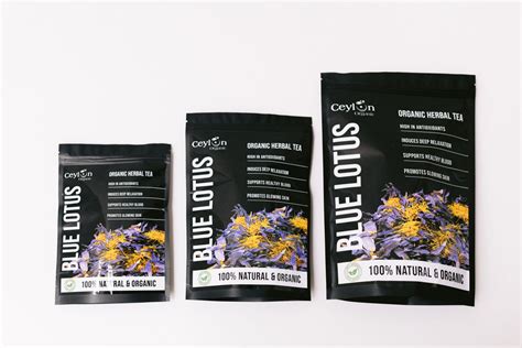 Blue Lotus Calming And Relaxing Herbal Tea With Blue Lotus Flowers