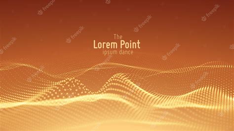 Free Vector Abstract Particle Wave Points Array Background