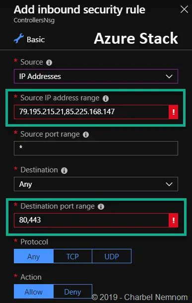 How To Set Multiple Ip Addresses On One Nsg Rule In Azure Stack