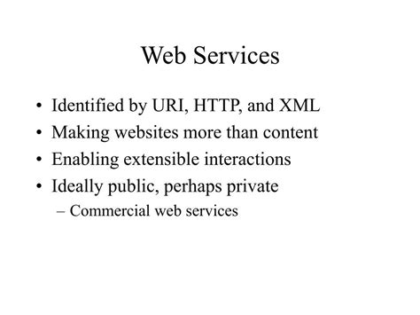 ppt soap uddi web services and the semantic web powerpoint