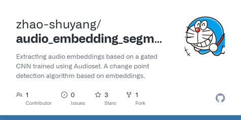 Github Zhao Shuyangaudioembeddingsegmentation Extracting Audio