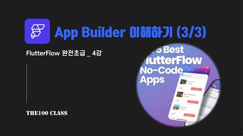 [플러터플로우flutterflow 완전초급 4편] 앱 빌더 app builder 이해하기 3 3 youtube