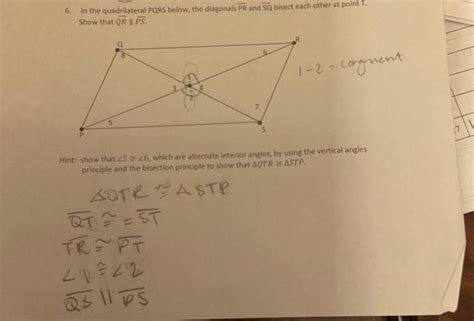 Solved Hint Show That ∠7≅∠8 Which Are Alternate Interior