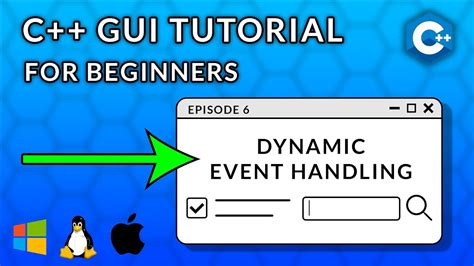 C Gui Programming For Beginners Episode 6 Dynamic Event Handling Youtube