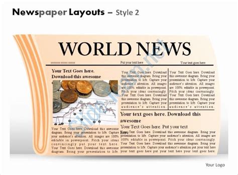 40 Newspaper Template For Ppt Markmeckler Template Design