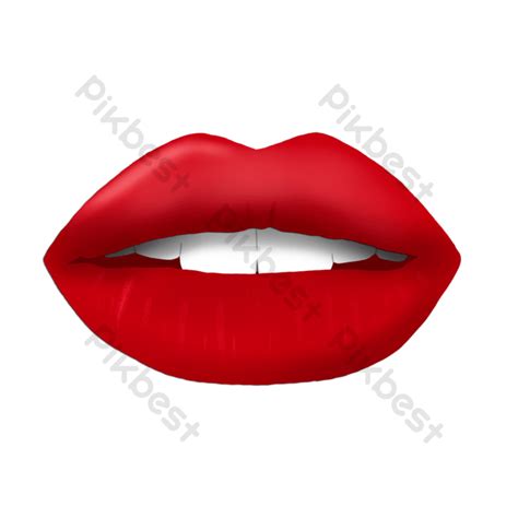 Red Lips Clipart Design Illustration 9381233 Png