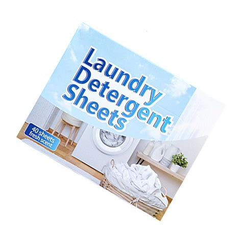 Dissolving Laundry Sheets 40 Sheets Efficient Clothes Washing Detergent