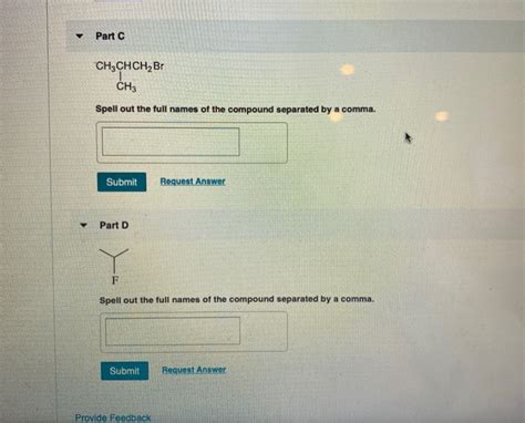 Solved Con Part A CH3CH2CHCH CI Spell Out The Full Names Of Chegg Com