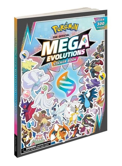 Pokemon Pikachu Press PokÃmon the Official Mega Evolutions Sticker Book Paperback Walmart com