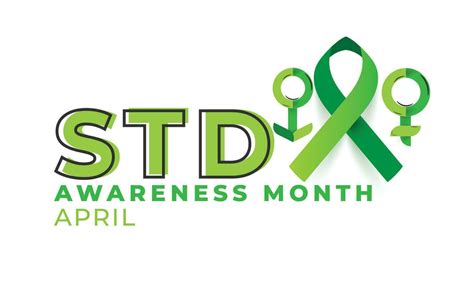 Sexually Transmitted Diseases Awareness Month Background Banner Card