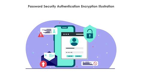 Password Security Authentication Encryption Illustration Ppt Sample