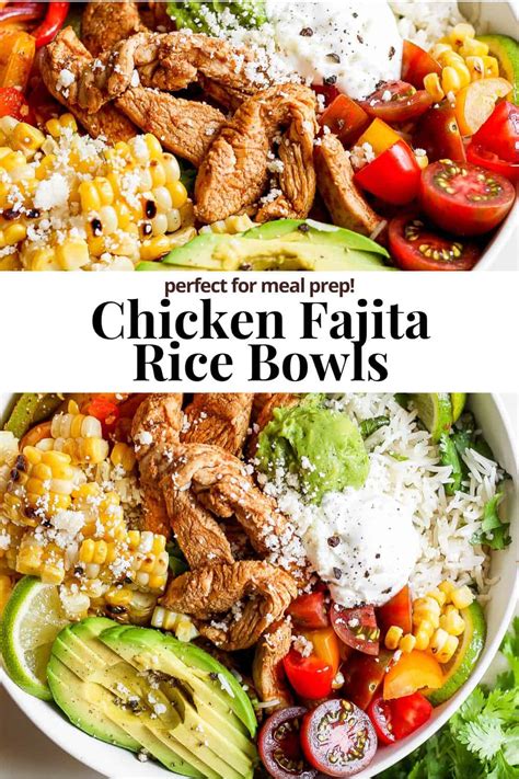 Chicken Fajita Bowl The Wooden Skillet