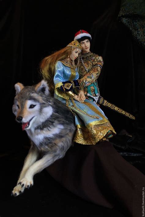 Иван Царевич и Елена Прекрасная на сером волке в интернет магазине Ярмарка Мастеров по цене