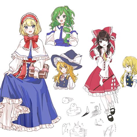 Character Sketches Touhou Project Rgensokyolife