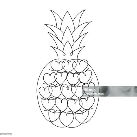 하트와 파인애플 파인애플 벡터 일러스트레이션은 흰색으로 분리되어 있습니다 T 셔츠에 대한 스톡 벡터 아트 및 기타 이미지 T 셔츠 건강관리와 의술 건강한 식생활
