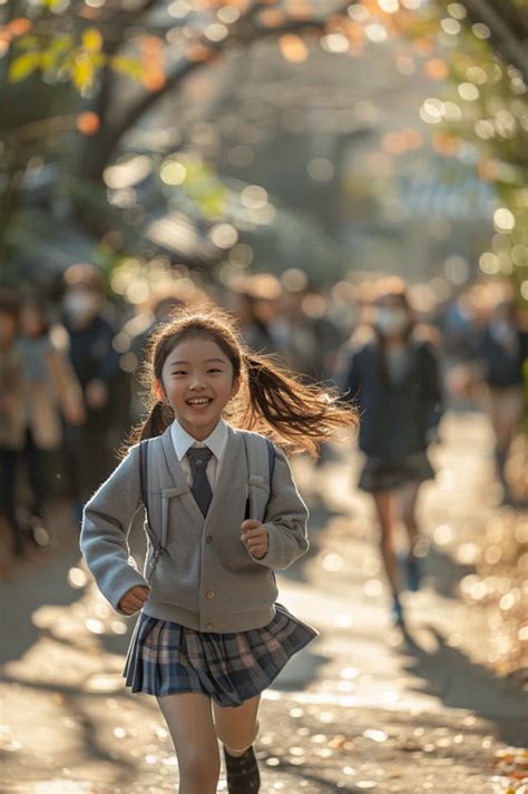 Ai数字艺术儿童小学生肖像人物摄影图 花瓣网