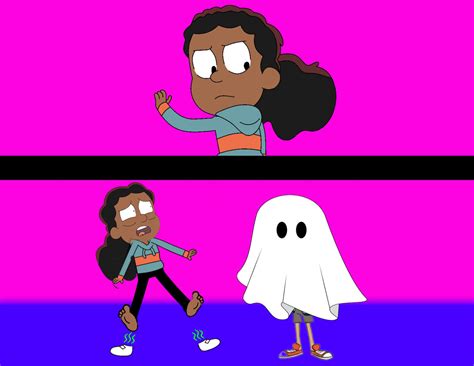 Melvin In A Ghost Costume Scares A Frida By Irirkdkdkdk On Deviantart